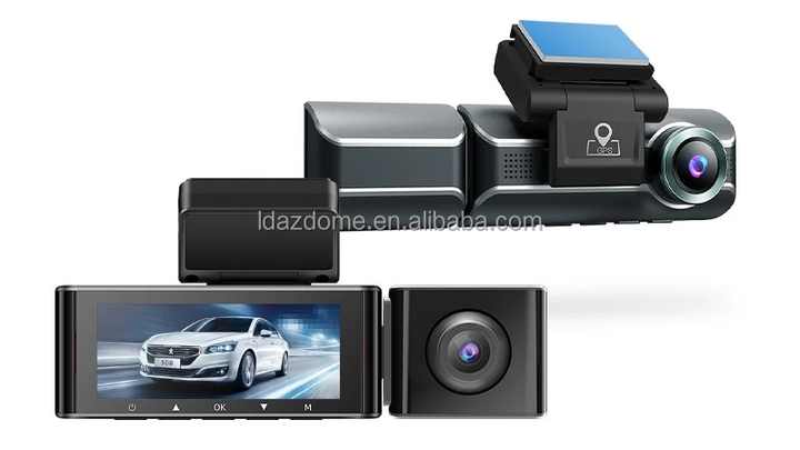 AZDOME M550-3CH 3 Camera 4K Car DVR with GPS and Night Vision