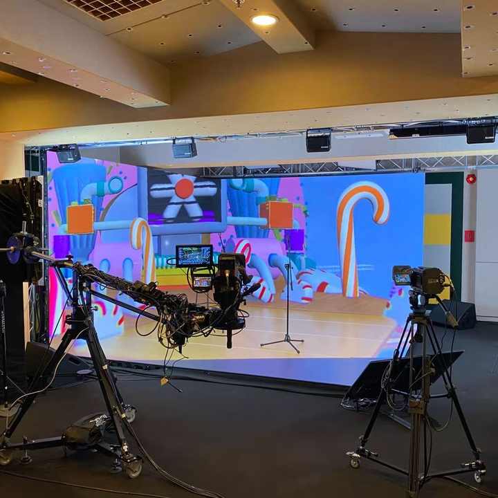 Indoor Filming wall 3D Immersive Screen LED Video Wall 7680HZ P3.91 ...