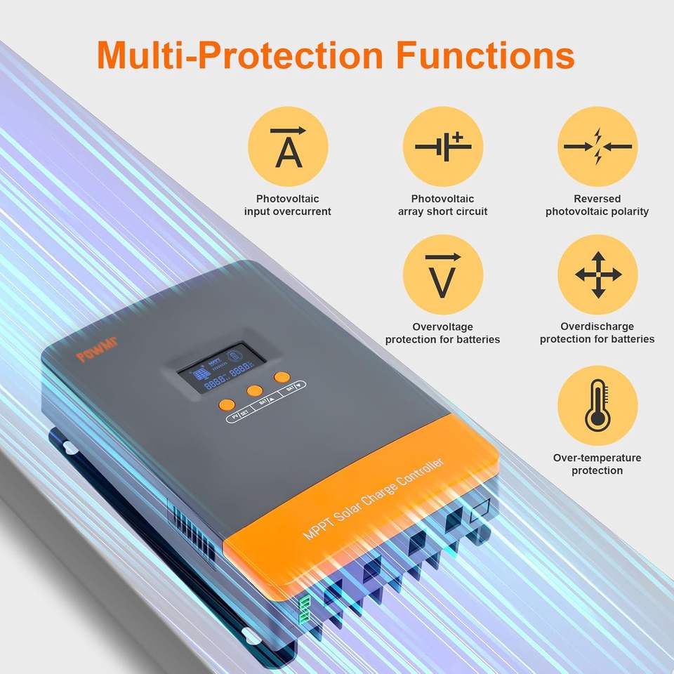 Powmr 60A MPPT Regulator - Efficient Solar Charge Control