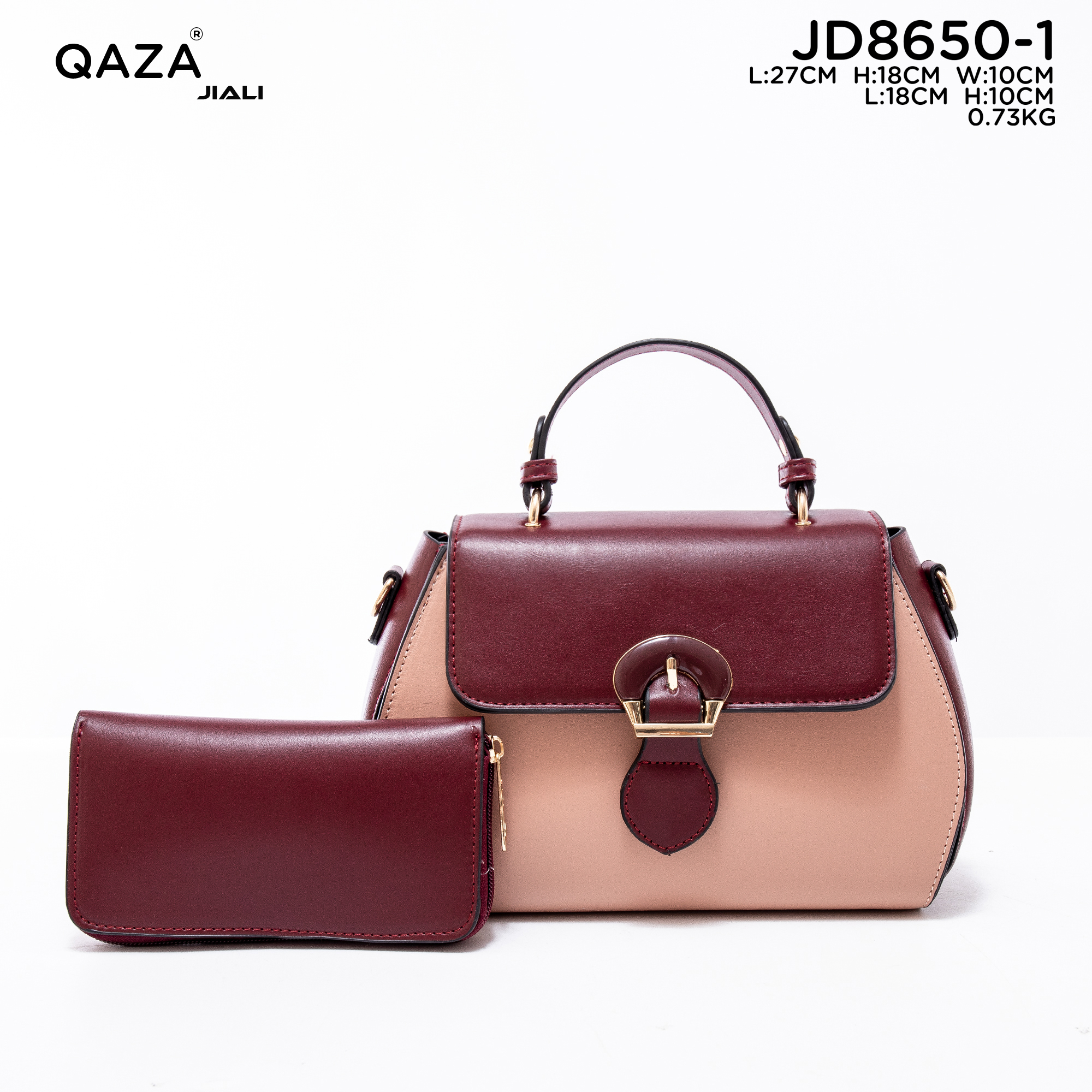 QAZA Jiali Casual Fashion New Simple PU Handbag Messenger Lightweight ...