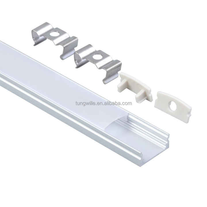 W17*H7mm Led Cabinet Light Housing Line Kit Led Strip Housing 17x7 U ...