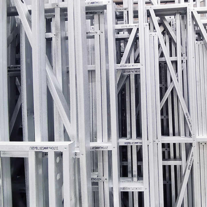 Modern Luxuyr Prefabricated Modular Frame Kit Luxury Light Galvanized ...