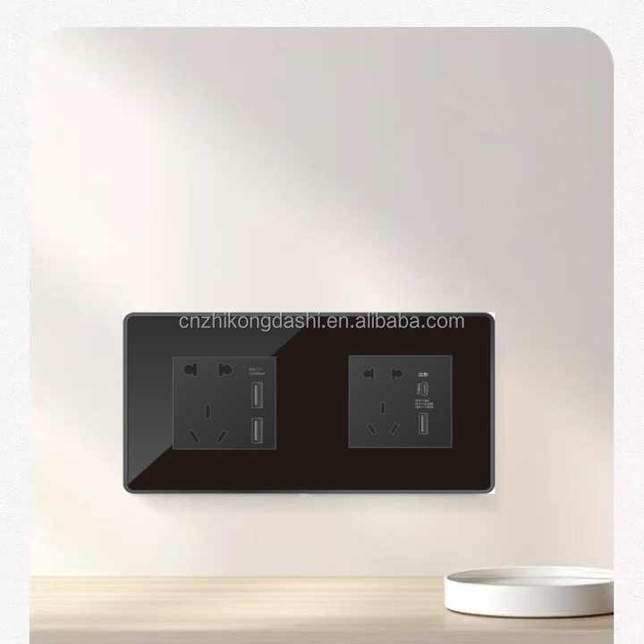 China Manufacturer's Multifunctional Five-Hole Charging Socket Stainless Steel TYPC Interface UK ...