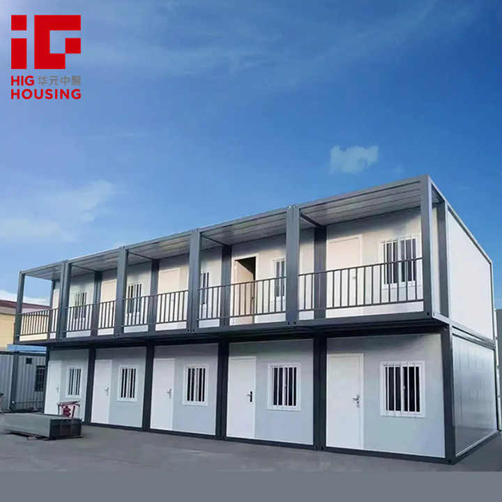 Flat Pack Container 2 Storey Prefab 2 Bedroom Sandwich Package House Portable Accommodation ...