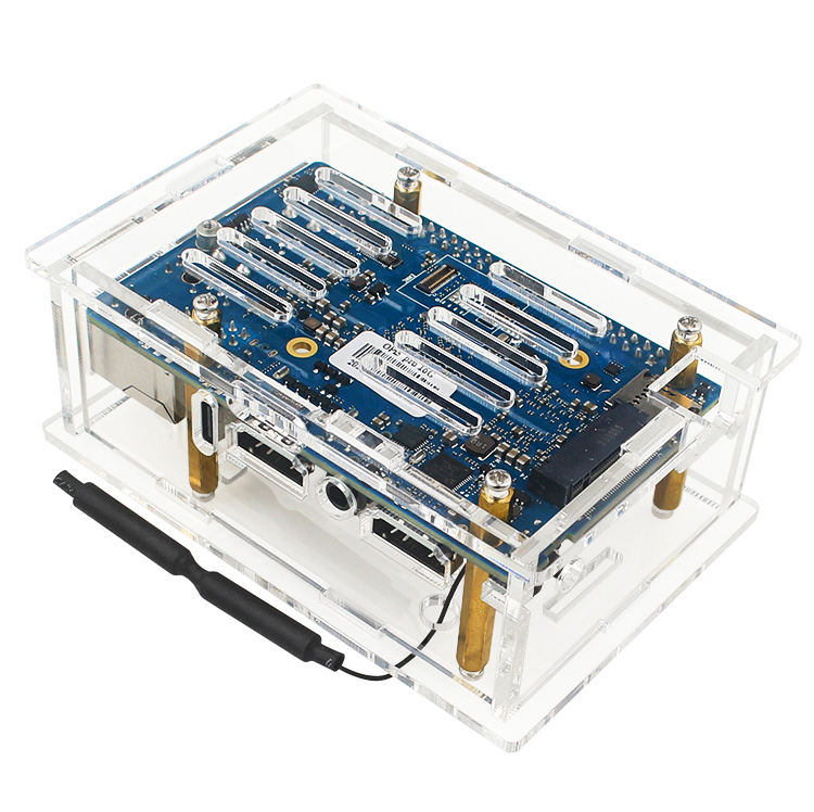 Orange PI 5 Pro Maker Board A_OPI5ProCase_01 with Acrylic Housing Fan ...