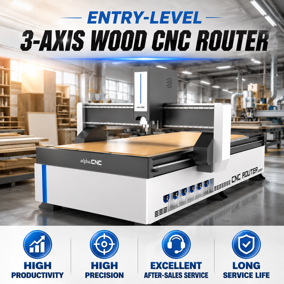 Plywood Router Machine Cnc Large Bed, Long Lifespan Wood Cnc Router ...