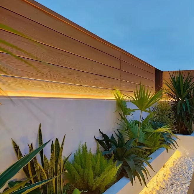 Vertical Exterior Wall Panel Fluted Ceiling WPC Cladding PVC Panel