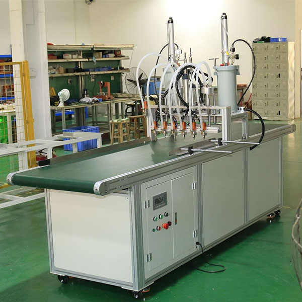 Horizontal Line 6-Head Automatic Glue Dispensing Machine