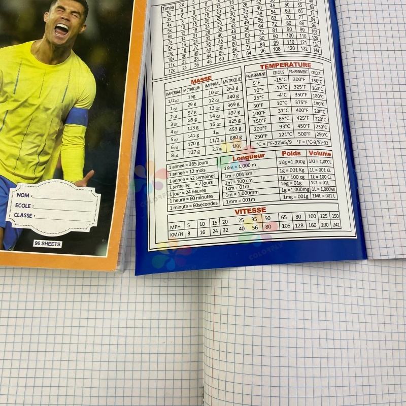 A4 A5 Exercise Book Wholesales African Countries Custom Graph Pages ...