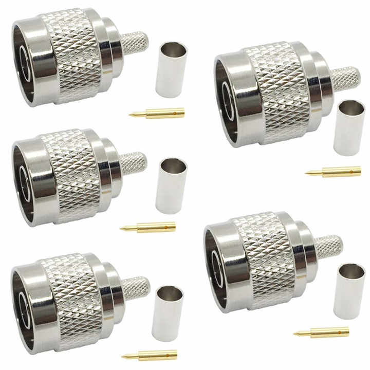 N Male Crimp on Plug Connector for 3DFB 5DFB RG-58 50 Ohm Low Loss RF Coaxial Cable| Alibaba.com
