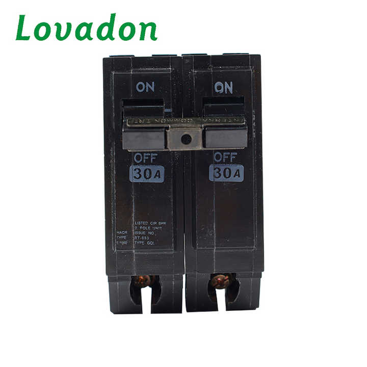 Hot Sales OEM Miniature 30A 2 Pole 230v Mini Black Color Breaking ...