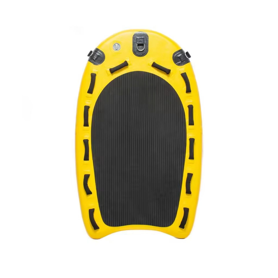 Red Inflatable Bodyboard Water Rescue Sled Inflatable Floating Mat ...
