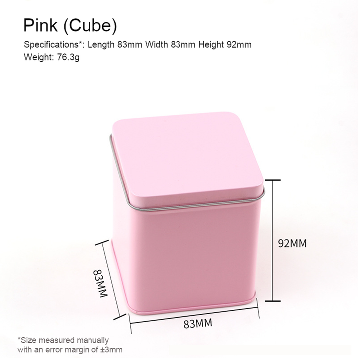 Customizable Universal Square Tin Box 83*83*92mm Food-grade Metal Tin ...