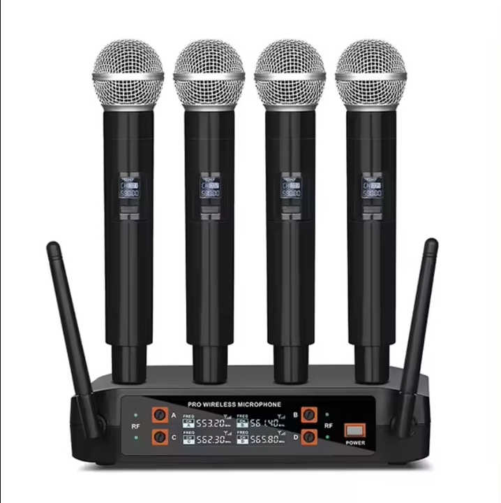 Long Range Uhf Professional Wireless Microphone Cordless Mic System for ...
