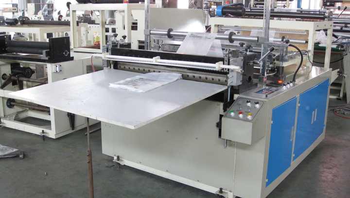 Full Automatic Mini Cutting and Sealing Polythene 50 Kg Plastic T-Shirt ...