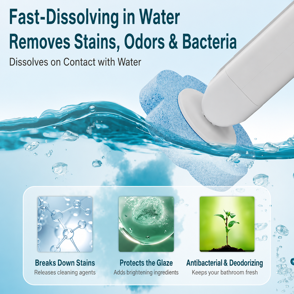 Wall-Mounted Holder No-Dead-Angle Sponge Cleaning Hygienic Replaceable ...