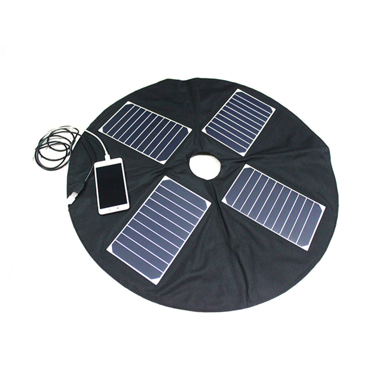 New Solar Beach Umbrella with Portable Solar Panel System for Outdoor ...