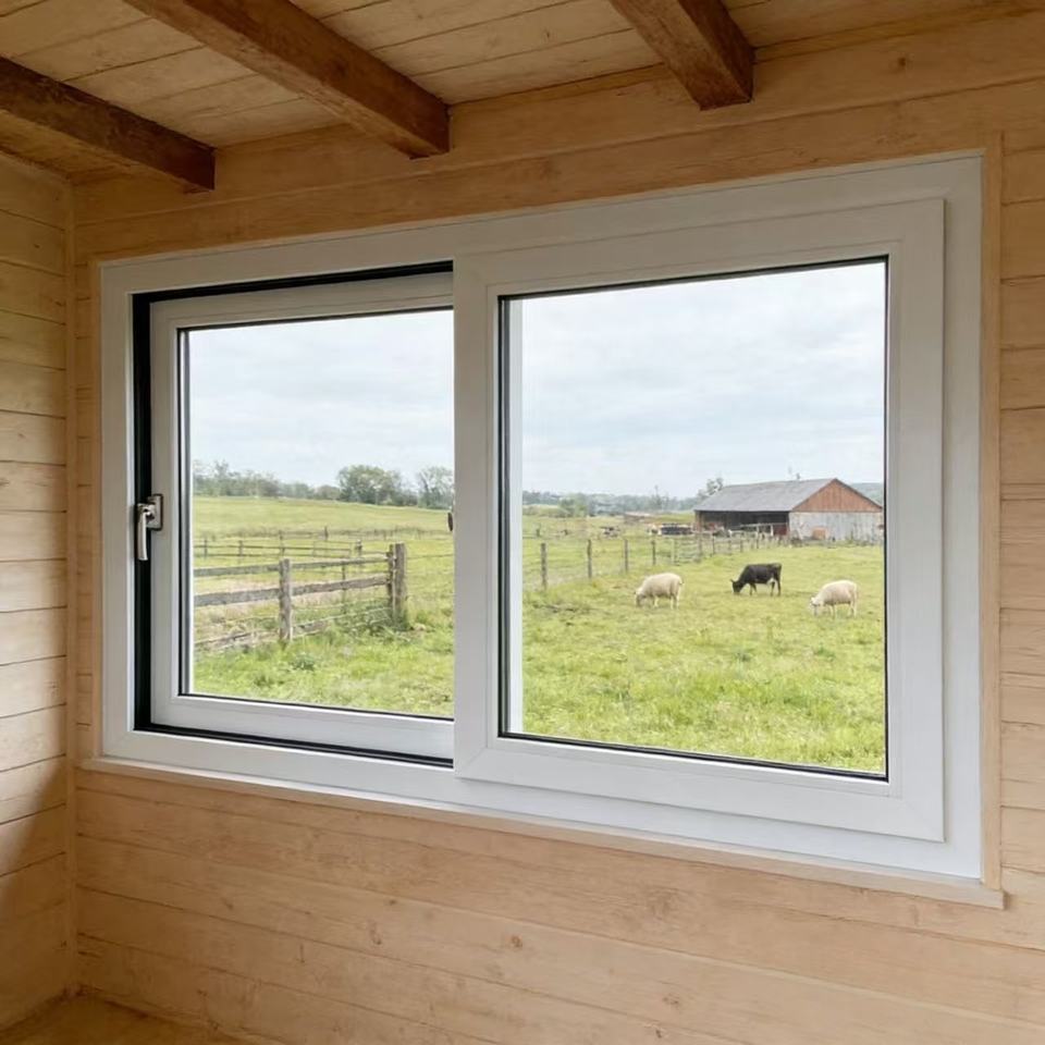 BOCHARM Modern Horizontal Sliding Plastic Steel Windows with Magnetic ...