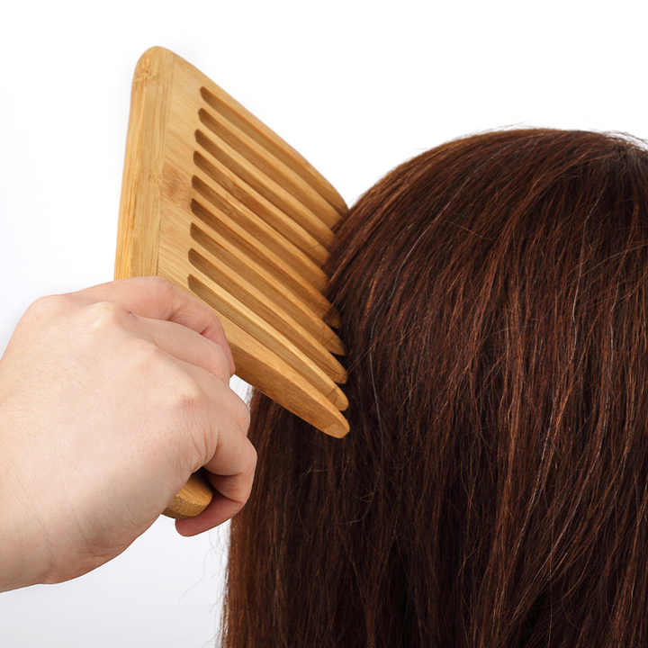 Wholesale Afro Bamboo Wooden Hair Comb - Private Label