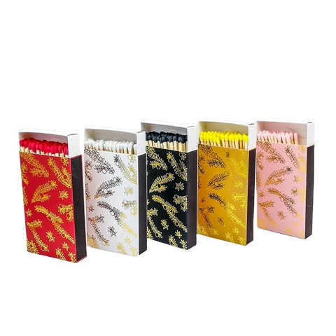 Stick matches, customized safety match boxes, and match colors can be ...