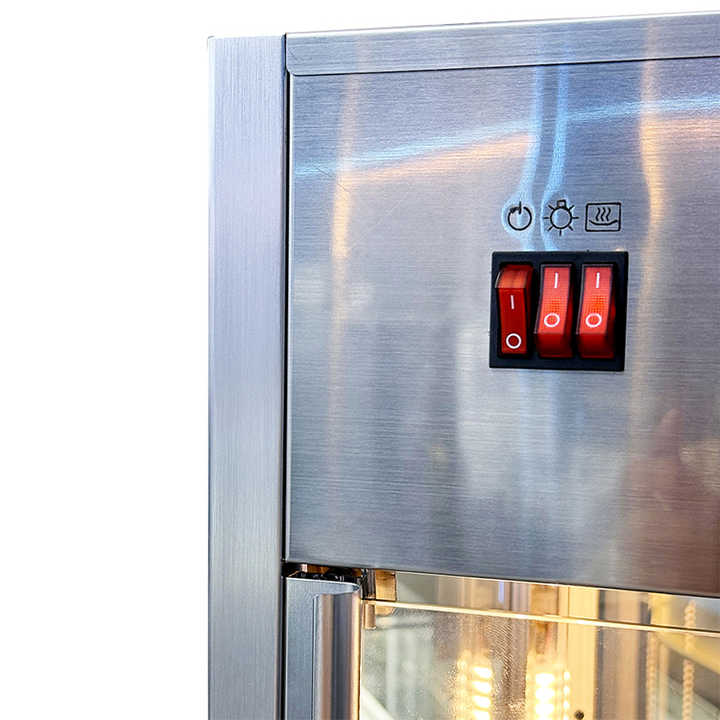 Vigevr Commercial Warming Display Rotating Insulation Cabinet Snack ...