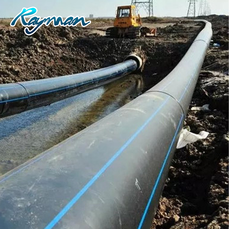 SDR11 PN10 PE100 Black Blue Stripe 8 Inch HDPE Drinking Water Pipes ...