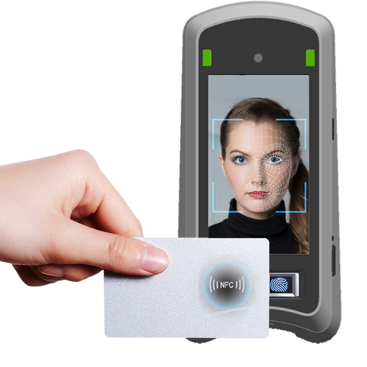 HFSecurity Android Biometric Face Fingerprint NFC Iris Recognition Attendance Machine with SDK ...