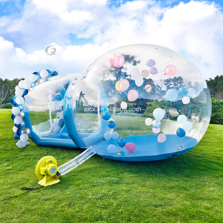 8.3FT/2.5M Inflatable Trampoline PVC Bubble House With Colorful ...