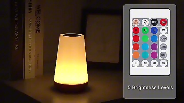 Led Night Light - 13 Color Changing Touch Lamp for Bedroom