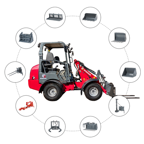 Mini Articulated Loader Telescopic Telehandler New Diesel Tractors 4x4 ...