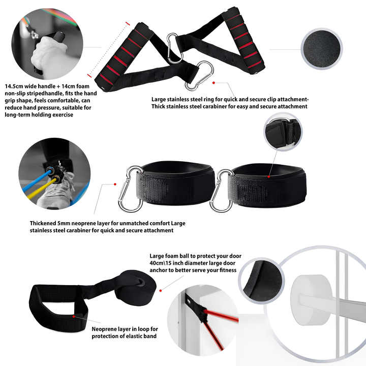 Exercise Strap Shoulder Resistance Bands Full Body Workout Bands for ...