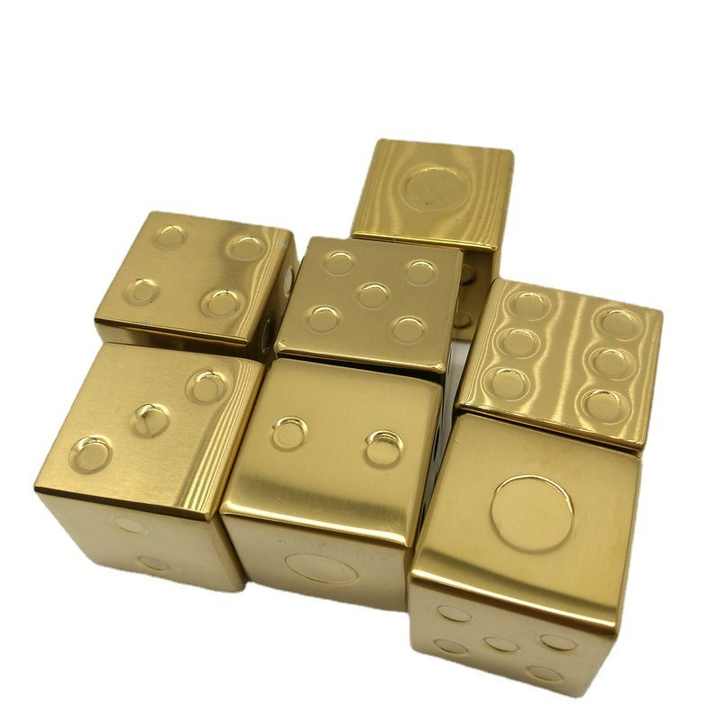 Stainless Steel Dice Ice Cubes - Premium Whiskey Stones