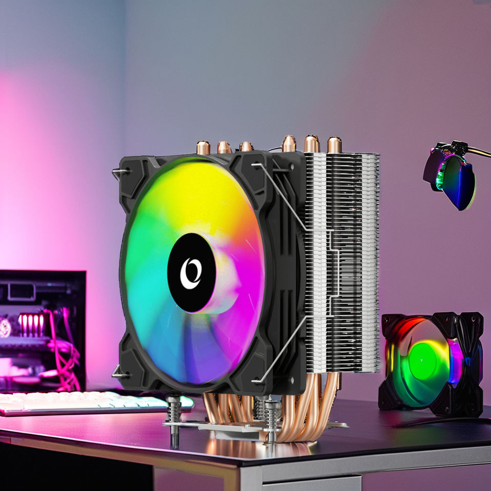 Fantasy WuKong ARGB LED Gaming PC CPU Cooler 6 Heat Pipe Air Cooling ...