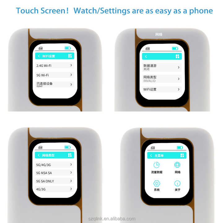 UNISOC V510 Modem Portable 5G SA NSA Nano SIM Mini Pocket WiFi6 Router ...