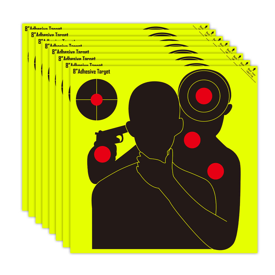 8-Inch Clear Adhesive Shooting Target with Splash Effect Enhanced ...
