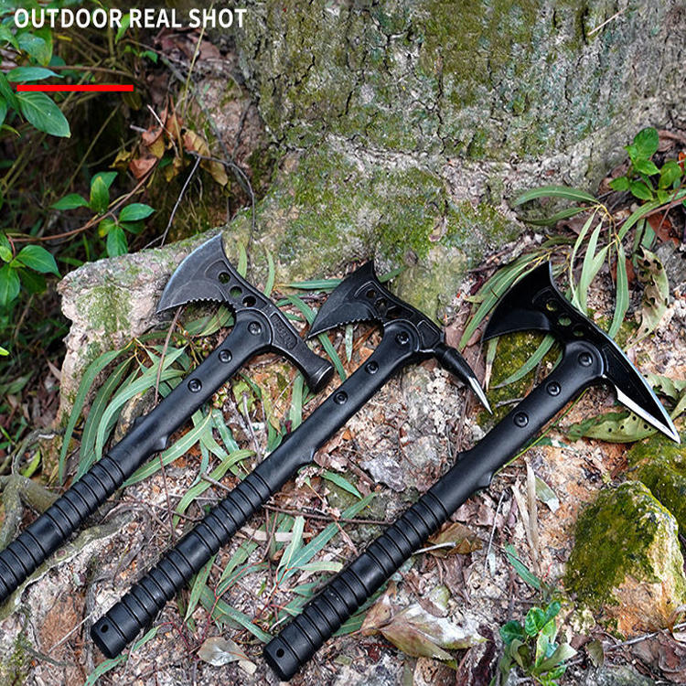 Stainless Steel Ax Tactical Camping Multi Split Hammer Ax Fiberglass ...