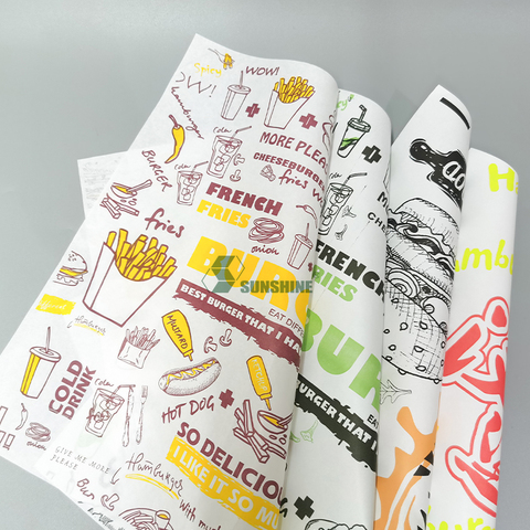 Custom Logo Printed Food Grade Hamburger Packaging