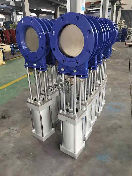 DN150 DN200 DN300 Electric Wafer Style Slurry Knife Gate Valve Bi ...