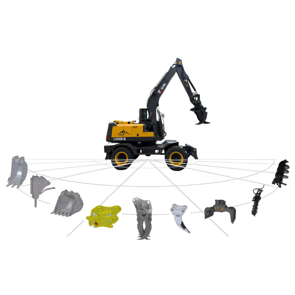 Small and Medium Sized Optional Excavators 13ton Wheeled Excavators ...