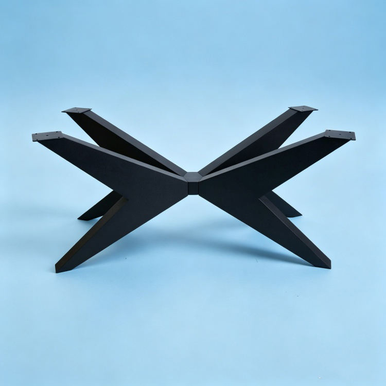 Table Bases New Modern X Shape Industrial Restaurant Legs Gold Steel ...