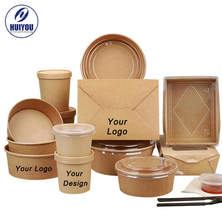 Eco-friendly Disposable Food Packing - Kraft Paper Boxes
