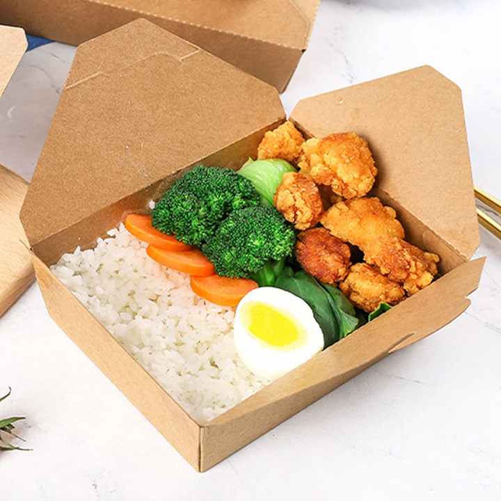 Wholesale Disposable Kraft Paper Fried Chicken Box Barbecue Box Take ...