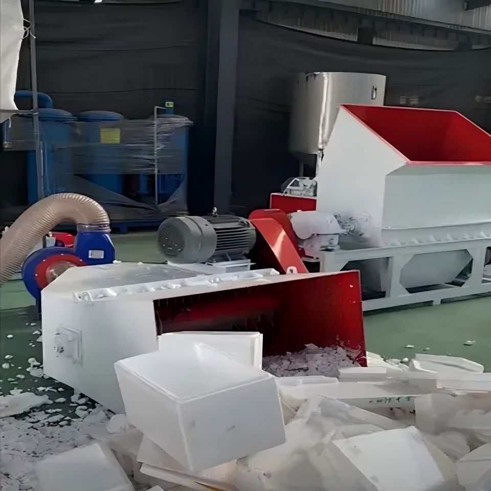 EPS/PU Foam Shredder Foam Shredding Machine Waste Sponge Crusher Waste ...