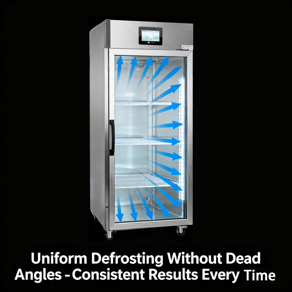 Energy-Saving Double-Temperature Stainless Steel Commercial Upright ...