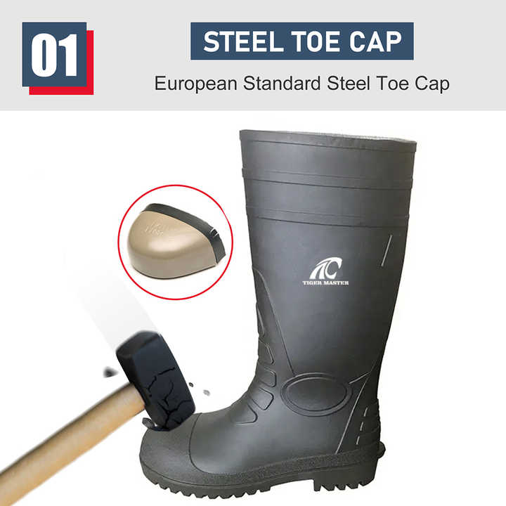Anti Slip Oil Acid Alkali Resistant Waterproof Safety Boots