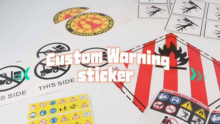 Custom Warning Stickers - Durable & Eye-Catching Labels