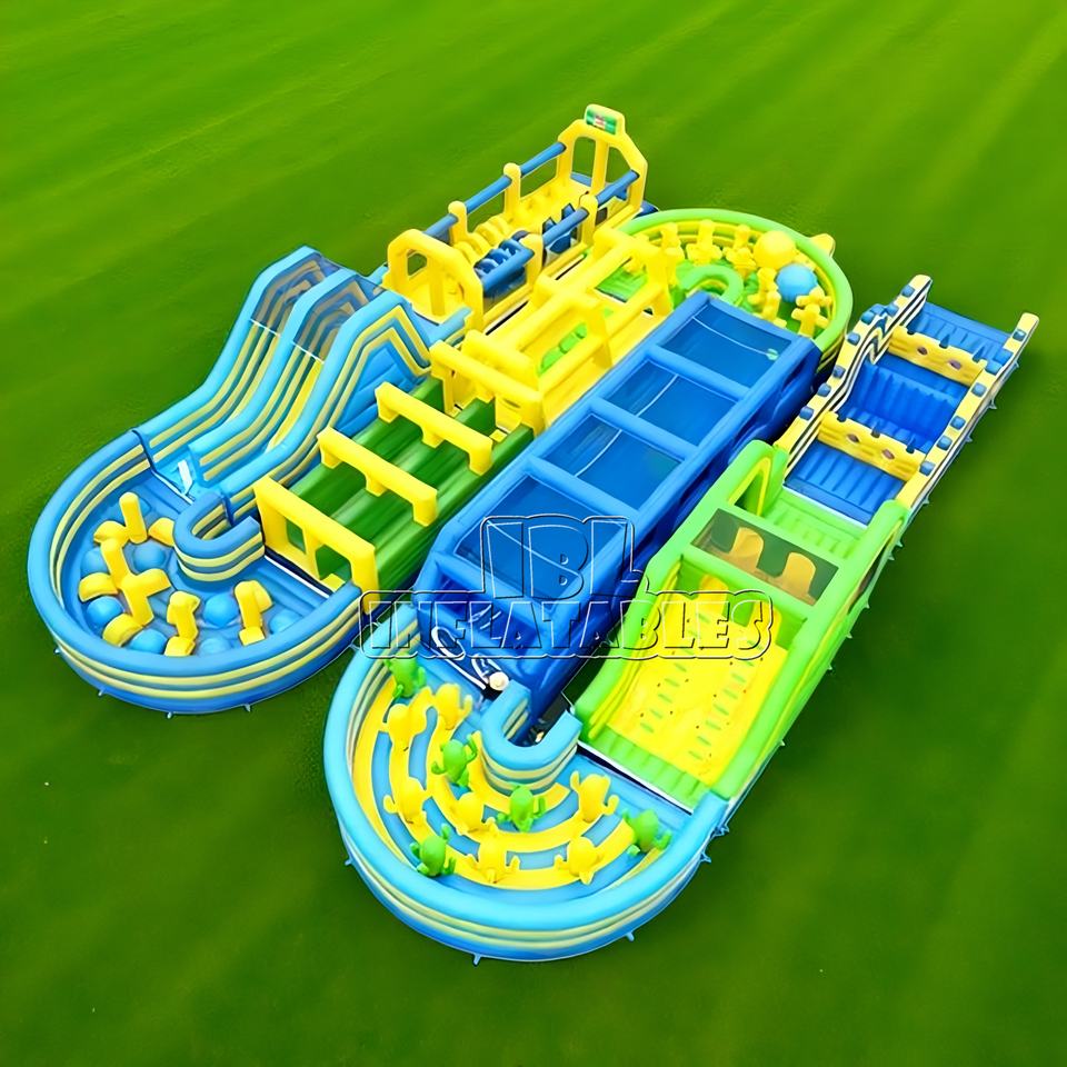 CE Certified Commercial Giant PVC Inflatable Obstacle Course Extreme ...