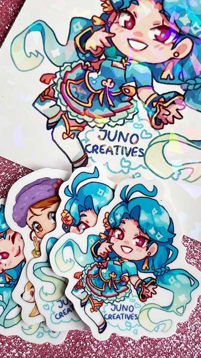 Juno Creative Custom Printing - Holographic Vinyl Stickers