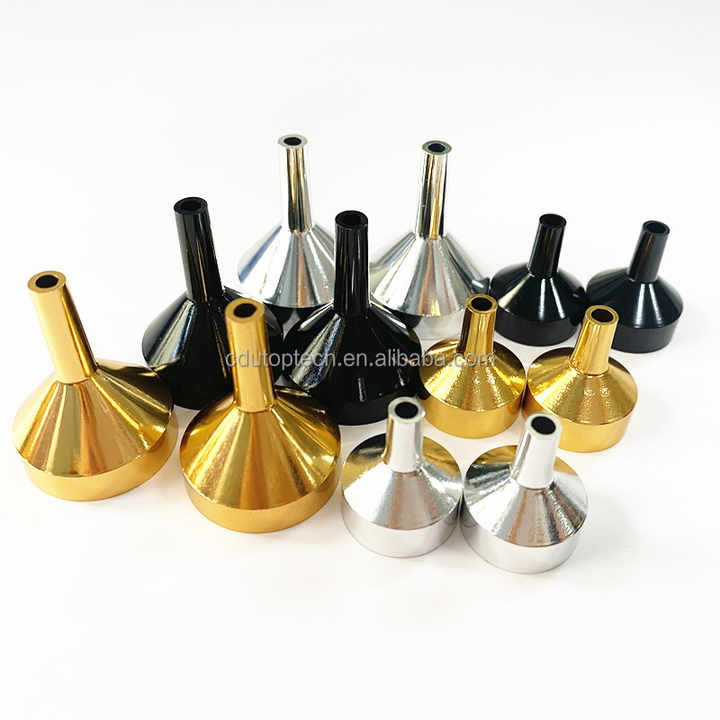 Wholesale Aluminum Metal Funnel Mini Small Funnel Black Silver Gold ...