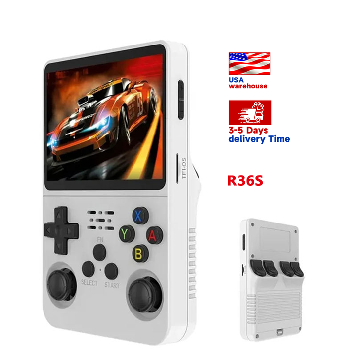2025 New R36S 3.5 Inch Retro Handheld Game Console Linux 128GB PSP N64 Handheld Pocket Video ...